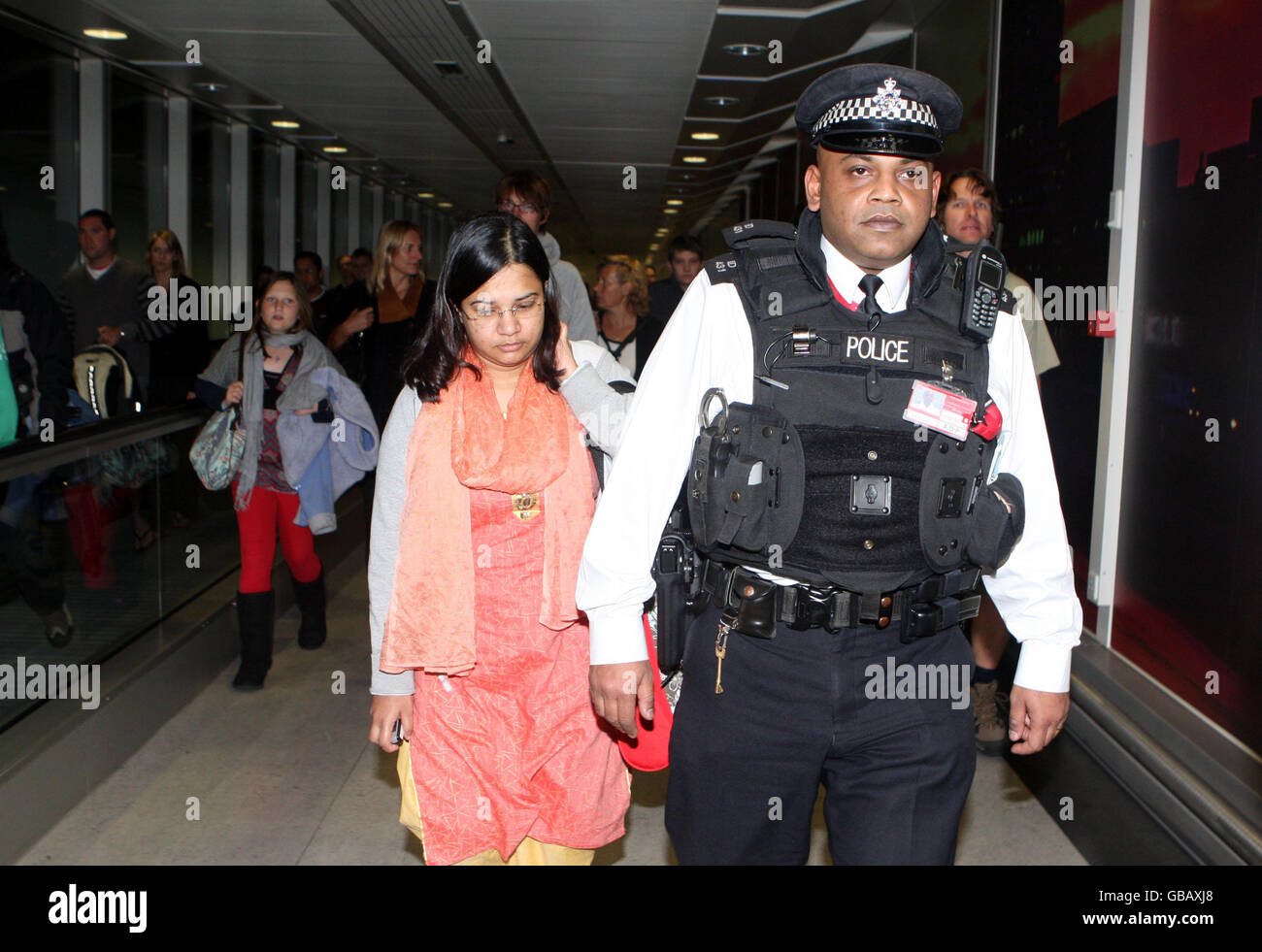 NHS Dr Humayra Abedin arrives at Heathrow Airport from Bangladesh Stock ...