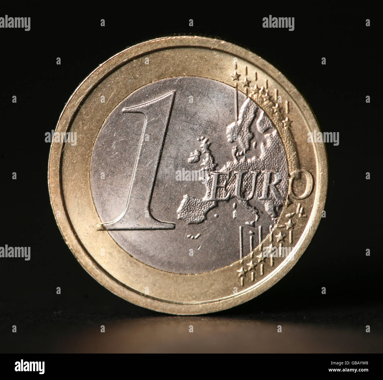 Euro coin pound coin hi-res stock photography and images - Alamy