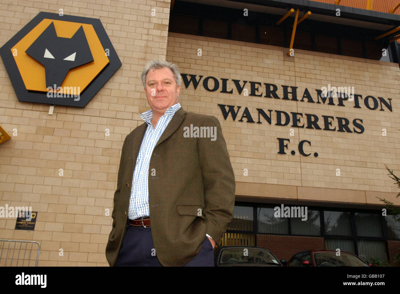 Rick hayward outside the entrance to molineaux hi-res stock photography ...