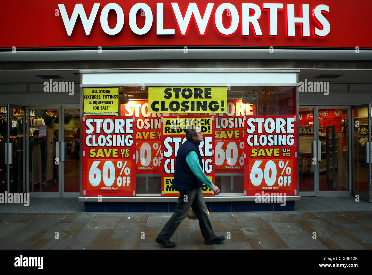 A general view of the front of a Woolworths store, 41 High St Worcester ...