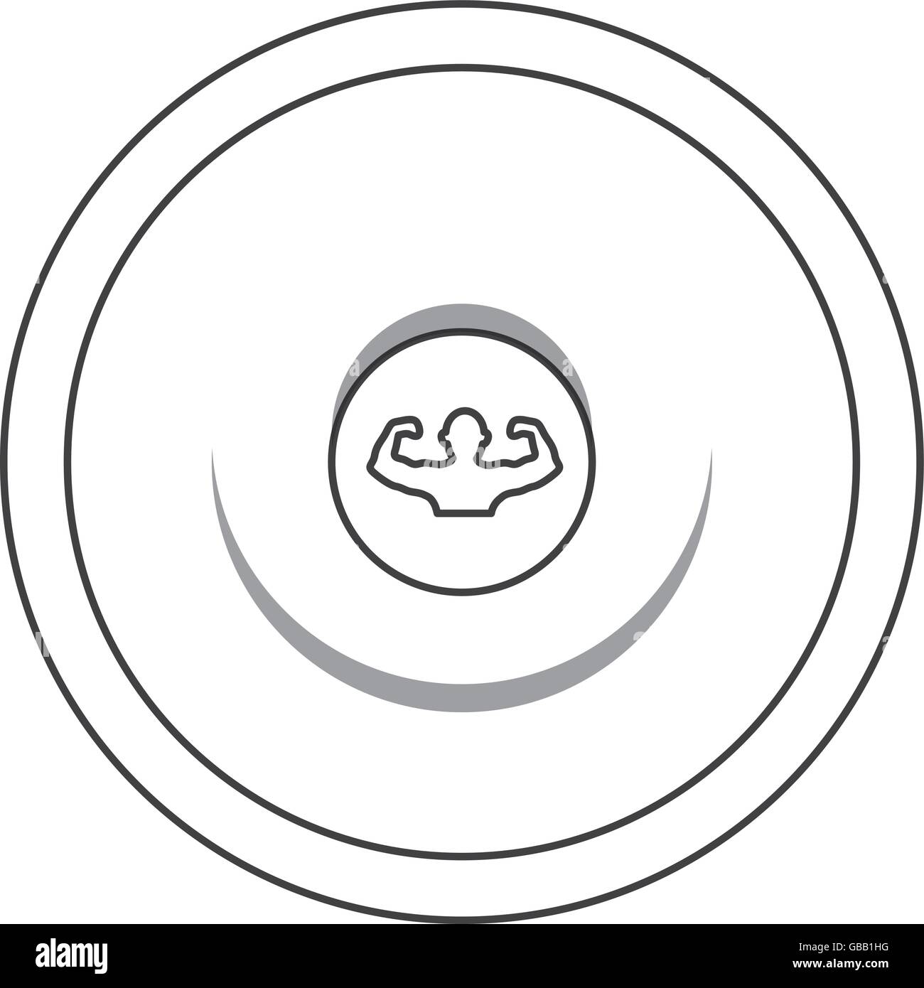 barbell plate icon Stock Vector Image & Art - Alamy