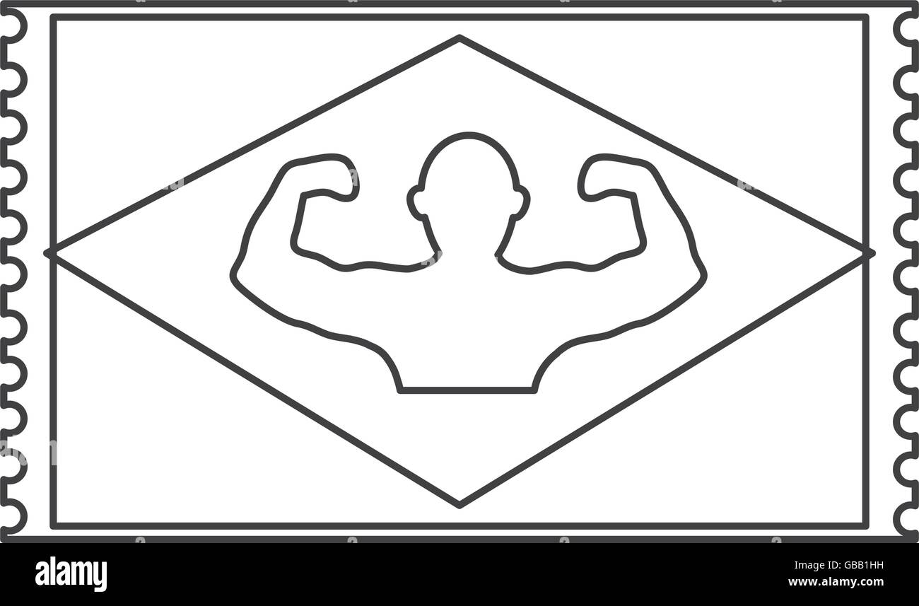 bodybuilding ticket icon Stock Vector Image & Art - Alamy