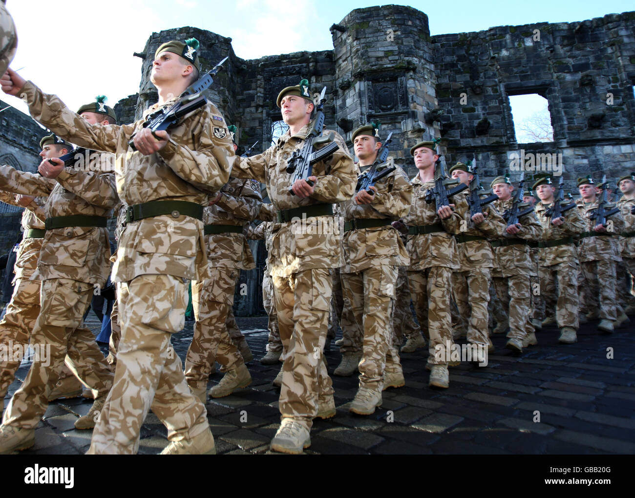 Argyll and Sutherland Highlanders homecoming parade Stock Photo - Alamy