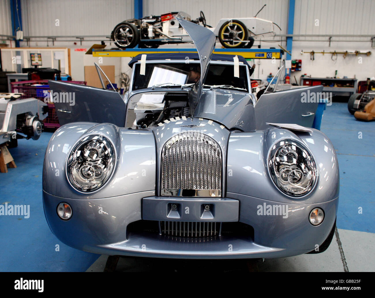 Malvern worcestershire building car production line work hi-res stock ...