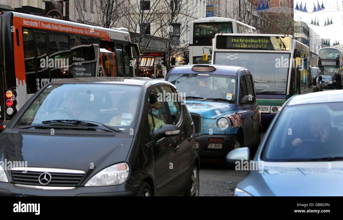 Traffic Jam Manchester Stock Photos & Traffic Jam Manchester Stock ...