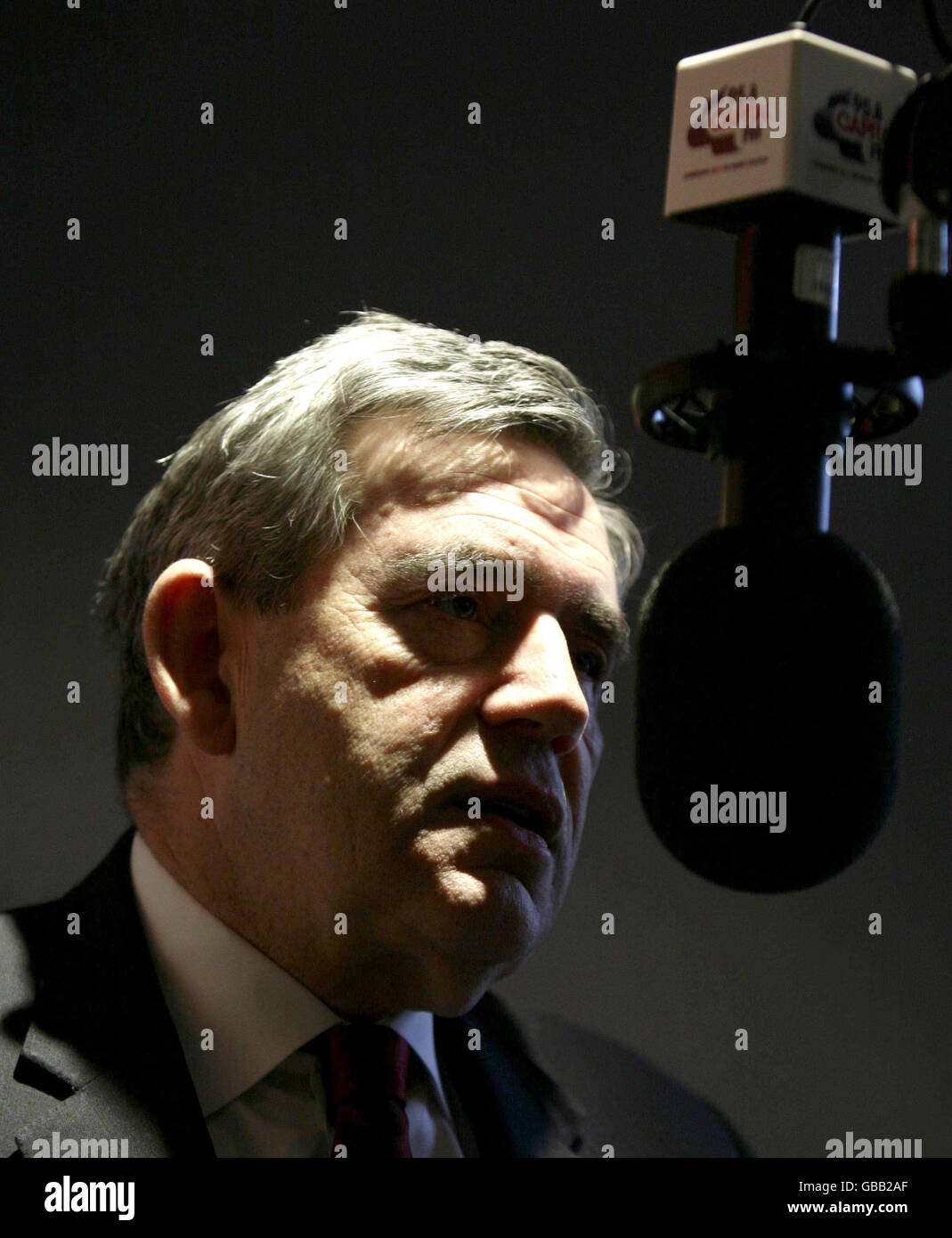 Gordon Brown Opens Global Radio Headquarters - London Stock Photo - Alamy