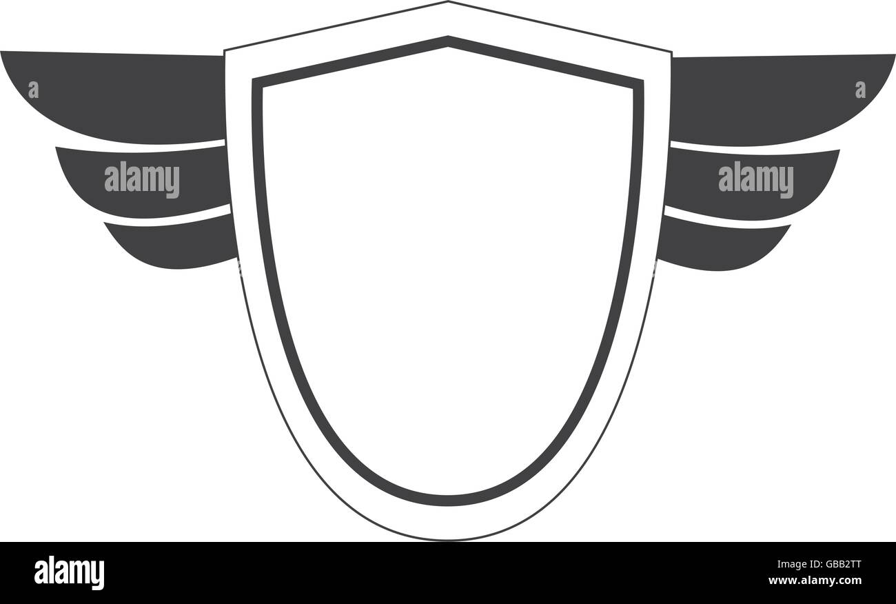 shield with wings icon Stock Vector Image & Art - Alamy