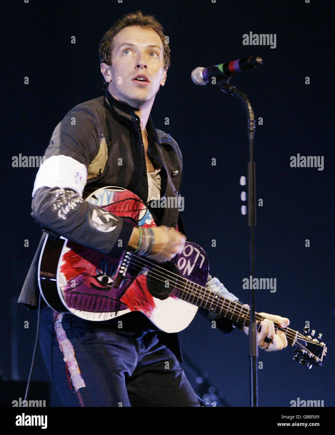 Coldplay perform at 02 Arena - London Stock Photo - Alamy
