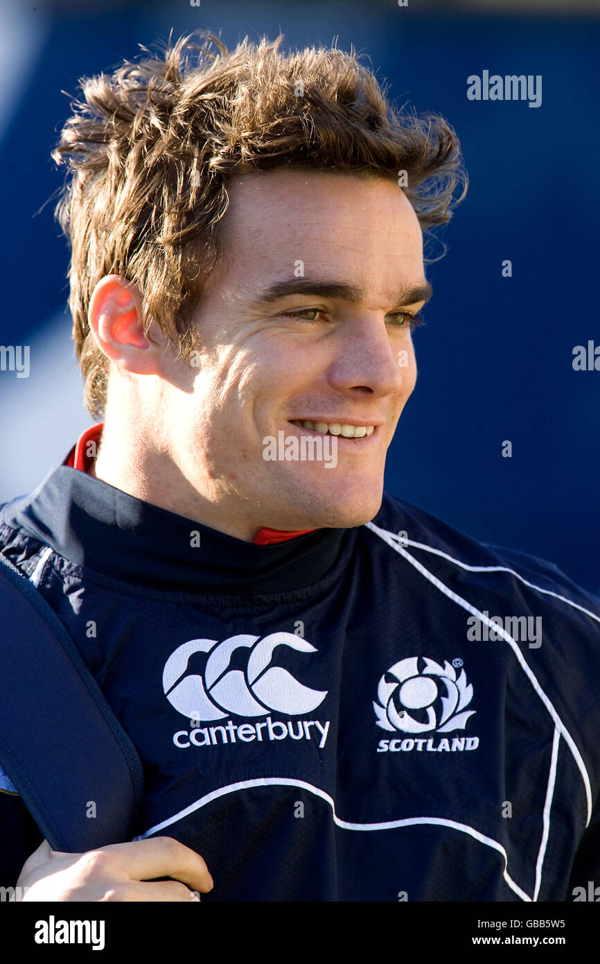 Max evans during training session at watsonians myreside stand pitch hi ...