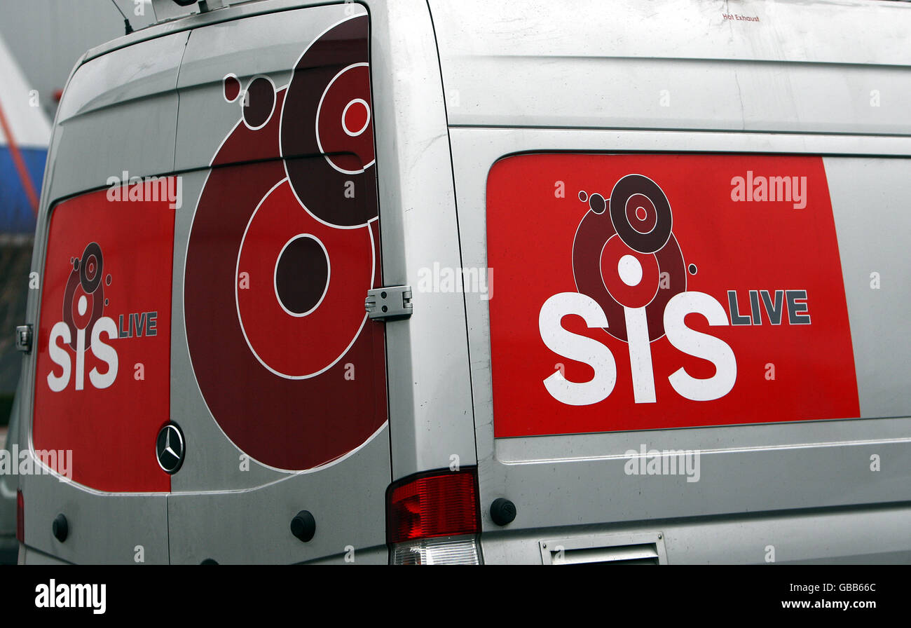 TV Broadcast vehicles Stock Photo - Alamy