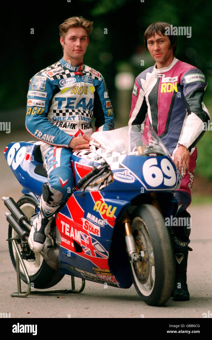 James haydon ron haslam 500cc motorbike daily star sticker hi-res stock ...