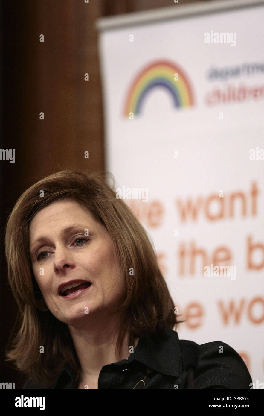 Sarah Brown, wife of Prime Minister Gordon Brown, speaks at a ... Sarah Brown, wife of Prime Minister Gordon Brown, speaks at a ...