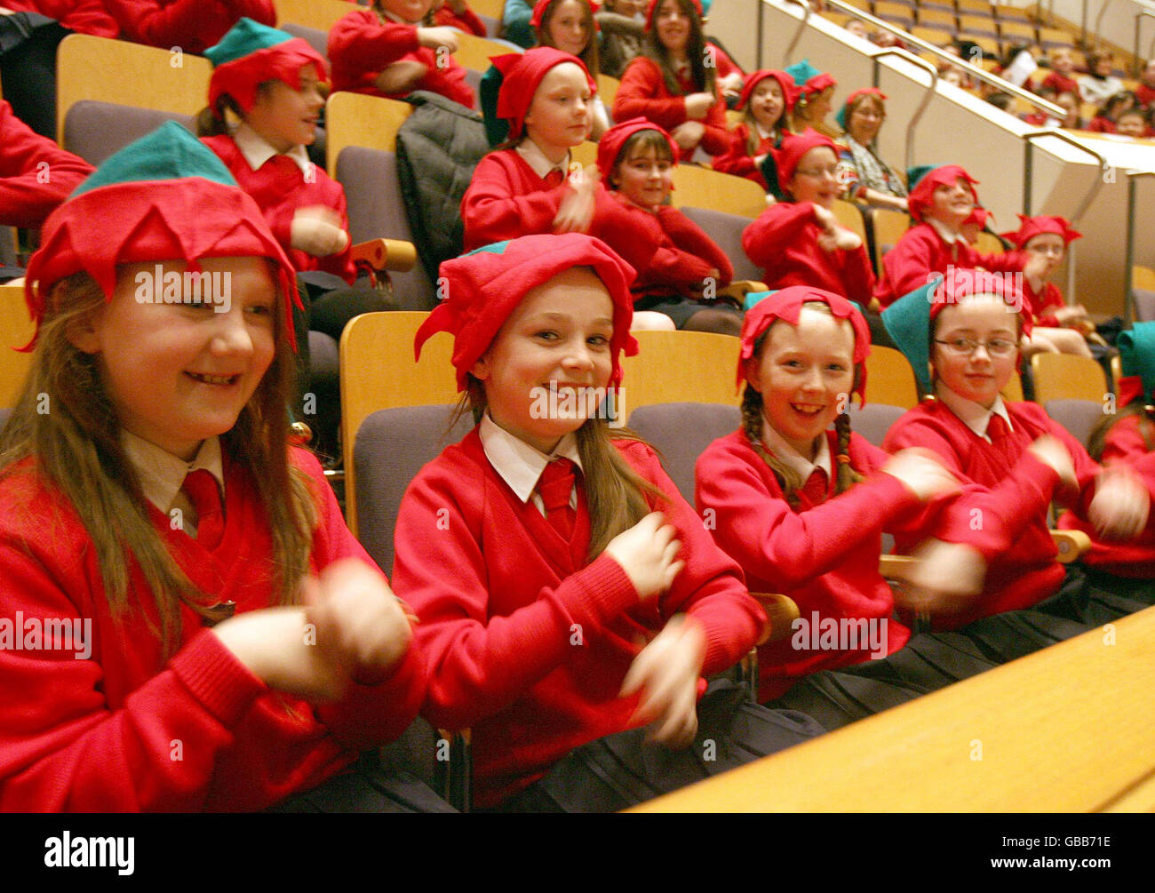 The annual children's carol party Stock Photo - Alamy