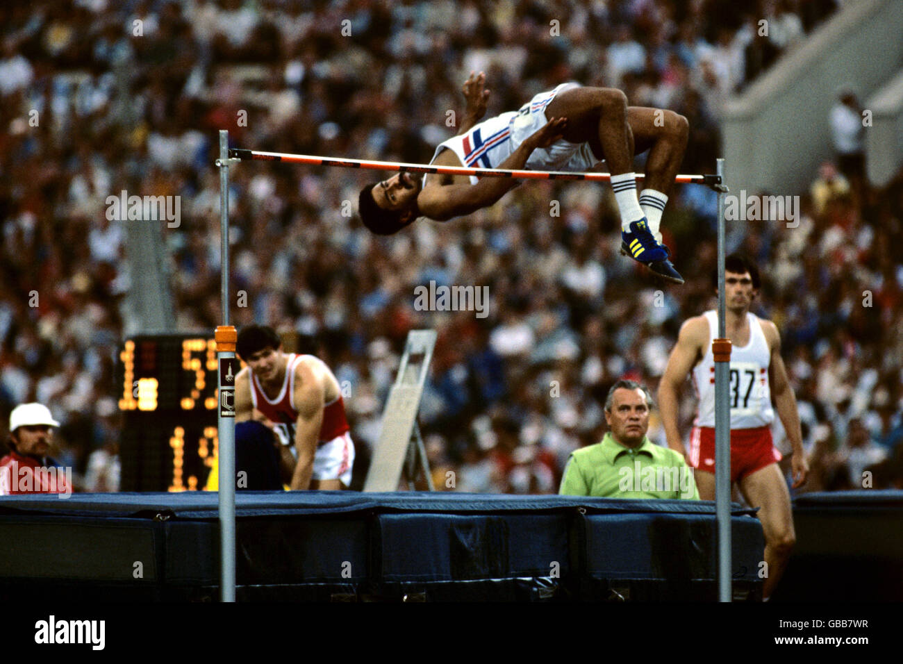 Athletics - Moscow Olympic Games 1980 - Decathlon Stock Photo - Alamy