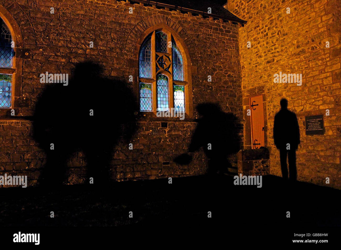 A vigil is held at tundergarth church hi-res stock photography and ...