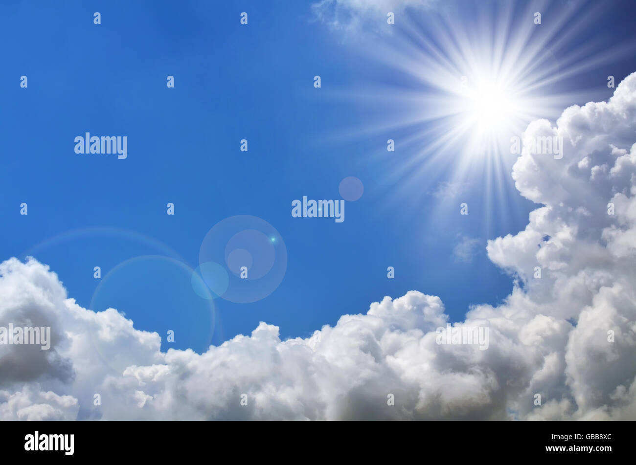 Bright Flash of Sun Stock Photo - Alamy