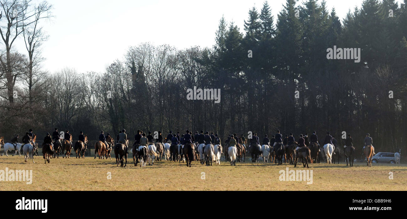 The duke of beauforts hunt hi-res stock photography and images - Alamy