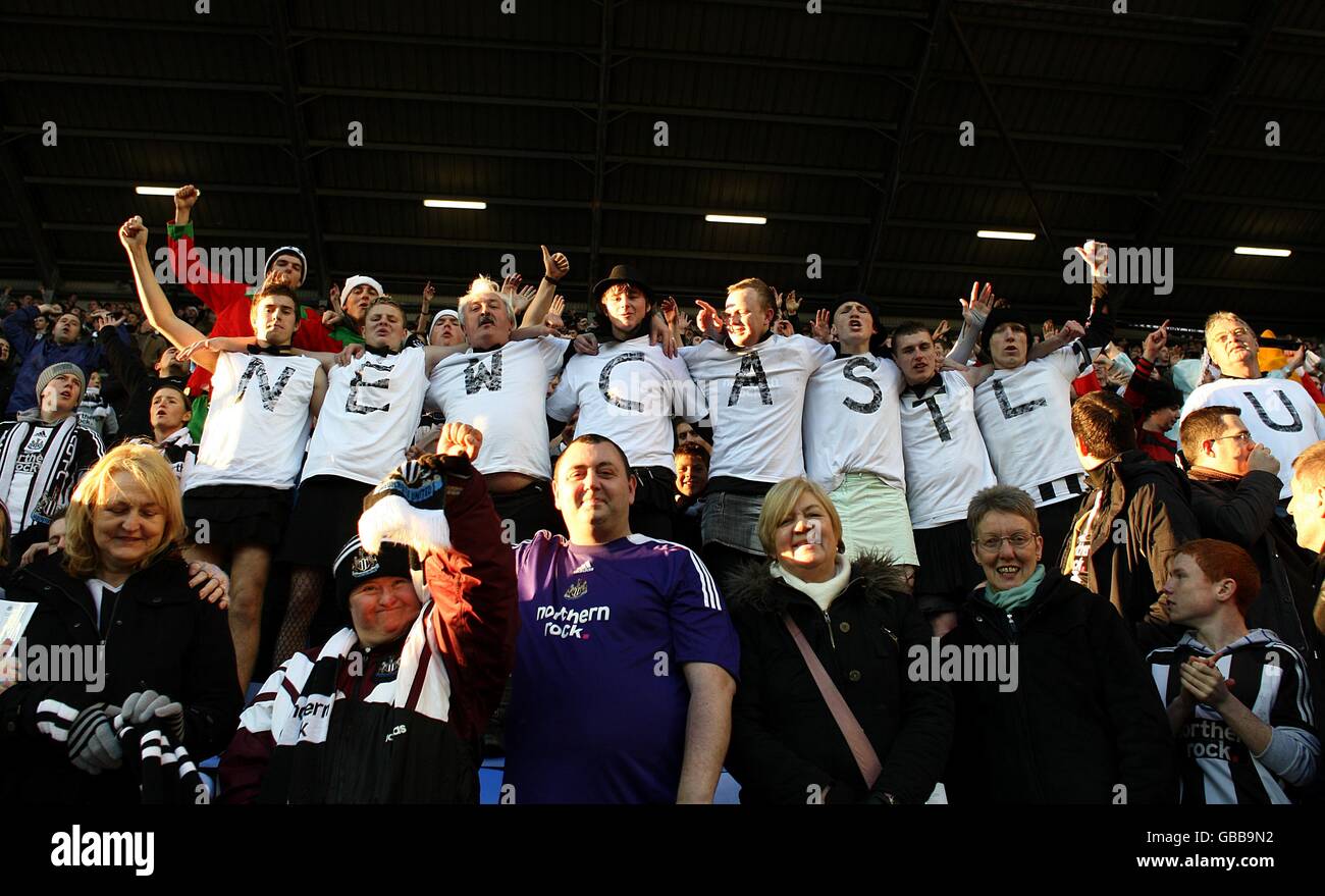 General view of newcastle united fans in the stands hi-res stock ...