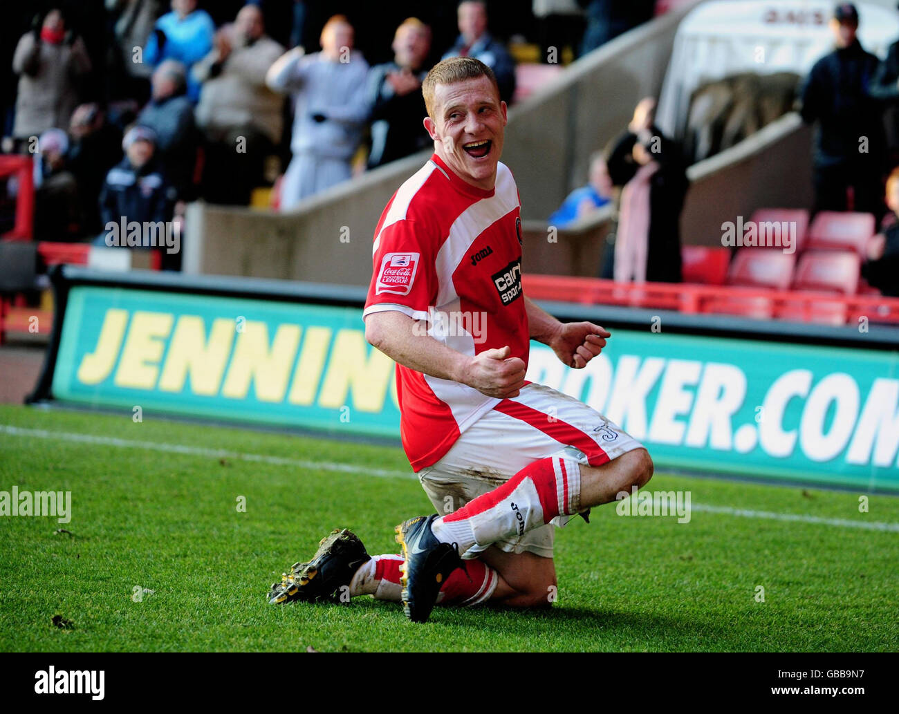 Charlton Athletic's Nicky Bailey celebrates scoring his second goal ...