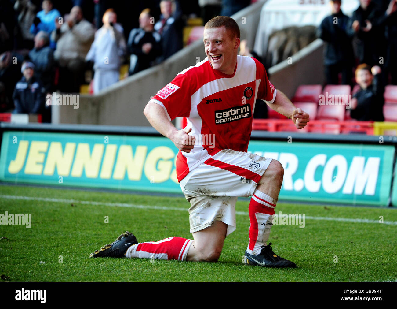 Charlton Athletic's Nicky Bailey celebrates scoring his second goal ...
