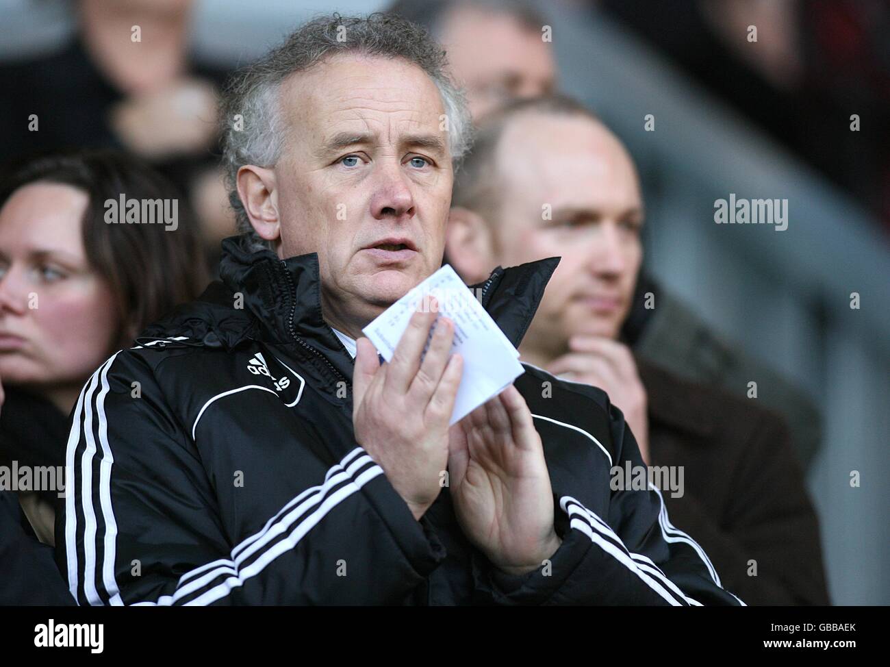 Liverpools chairman david moores in stands hi-res stock photography and ...
