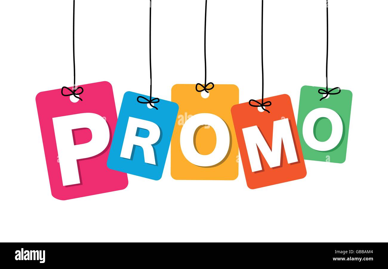 Vector colorful hanging cardboard. Tags - promo Stock Vector Image ...