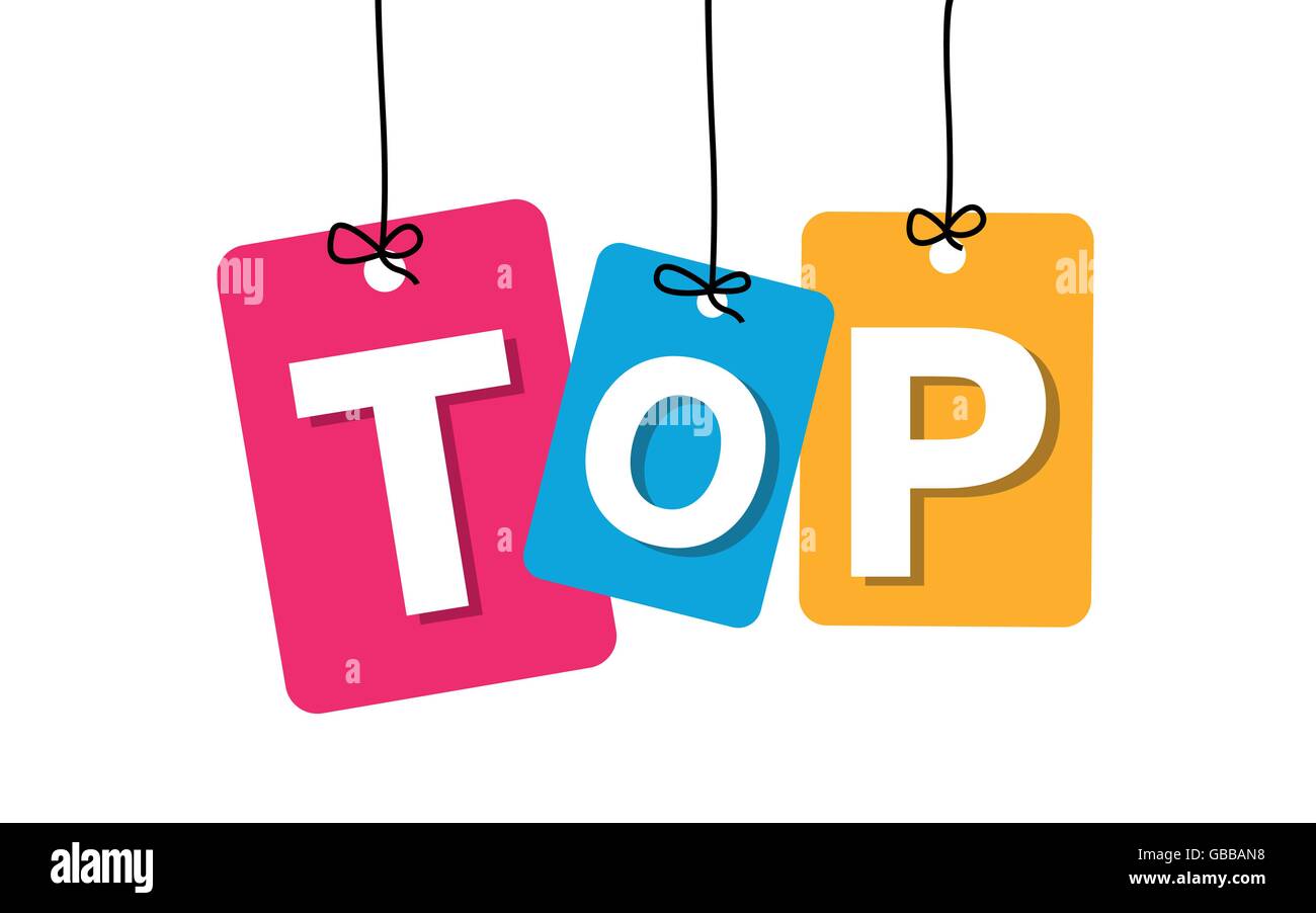 Vector colorful hanging cardboard. Tags - top Stock Vector Image & Art ...