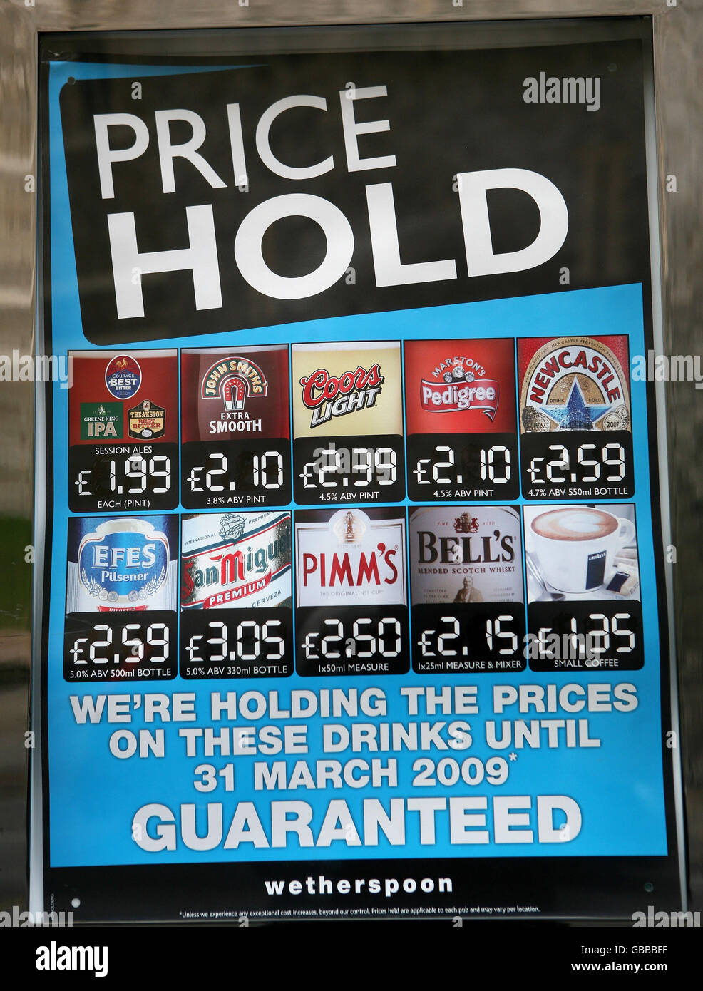 Wetherspoon beer hi-res stock photography and images - Alamy