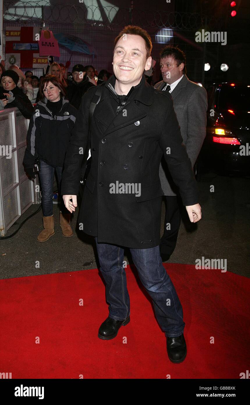 Terry Christian arrives to enter the Celebrity Big Brother house at ...