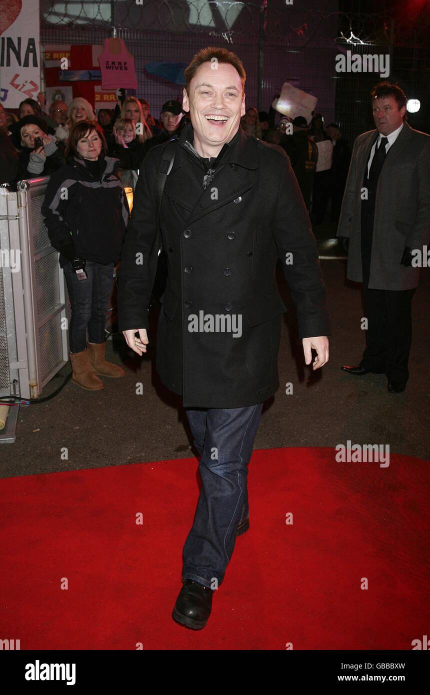 Terry Christian arrives to enter the Celebrity Big Brother house at ...