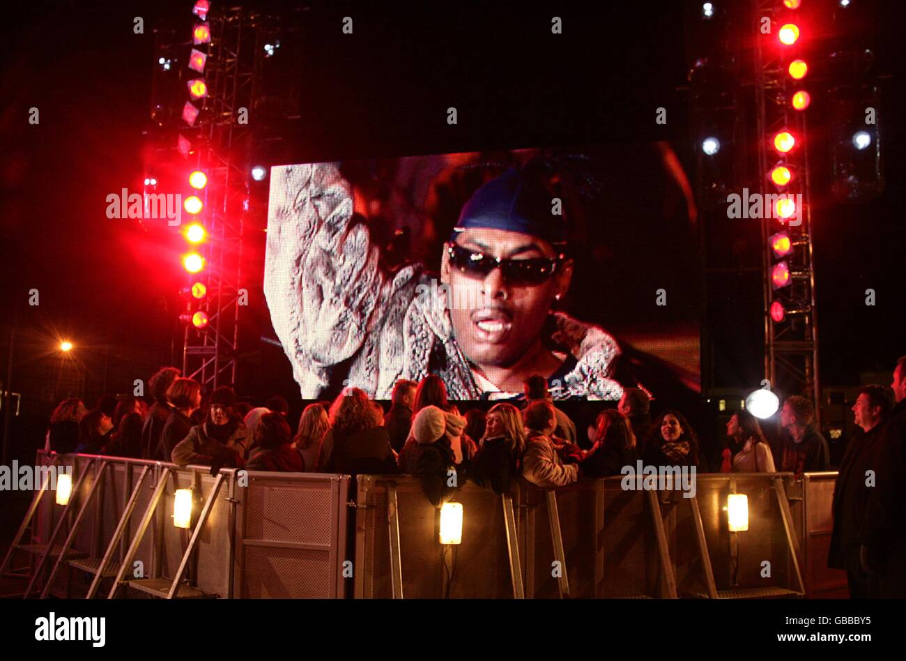 Coolio on the big screen as he enters the Celebrity Big Brother house ...