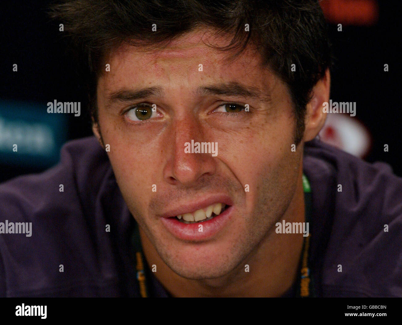 Sebastian Grosjean breaks down as he retires injured from Australian ...