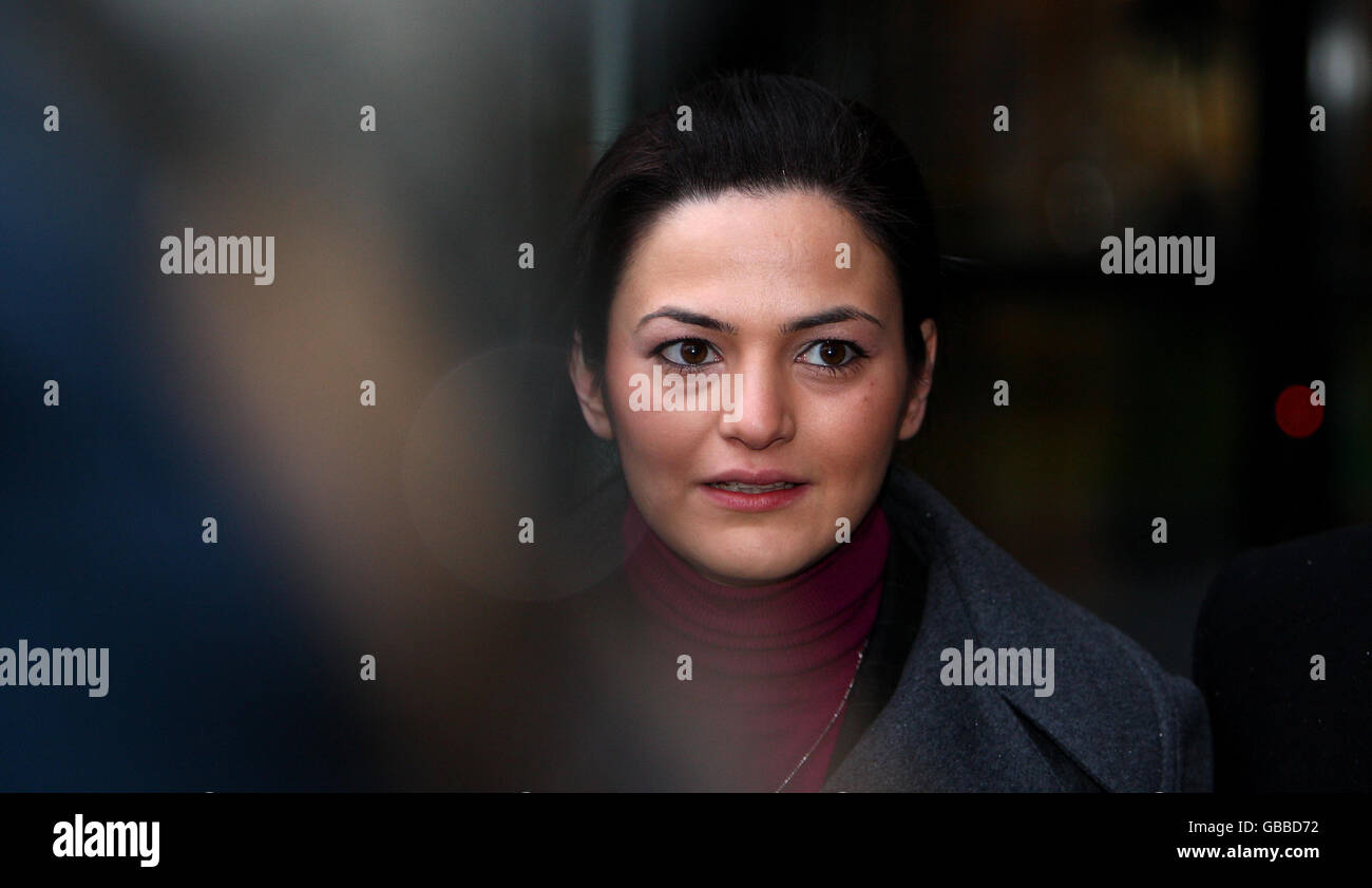 Mona Awad arrives at the preliminary hearing in Nottingham for her ...