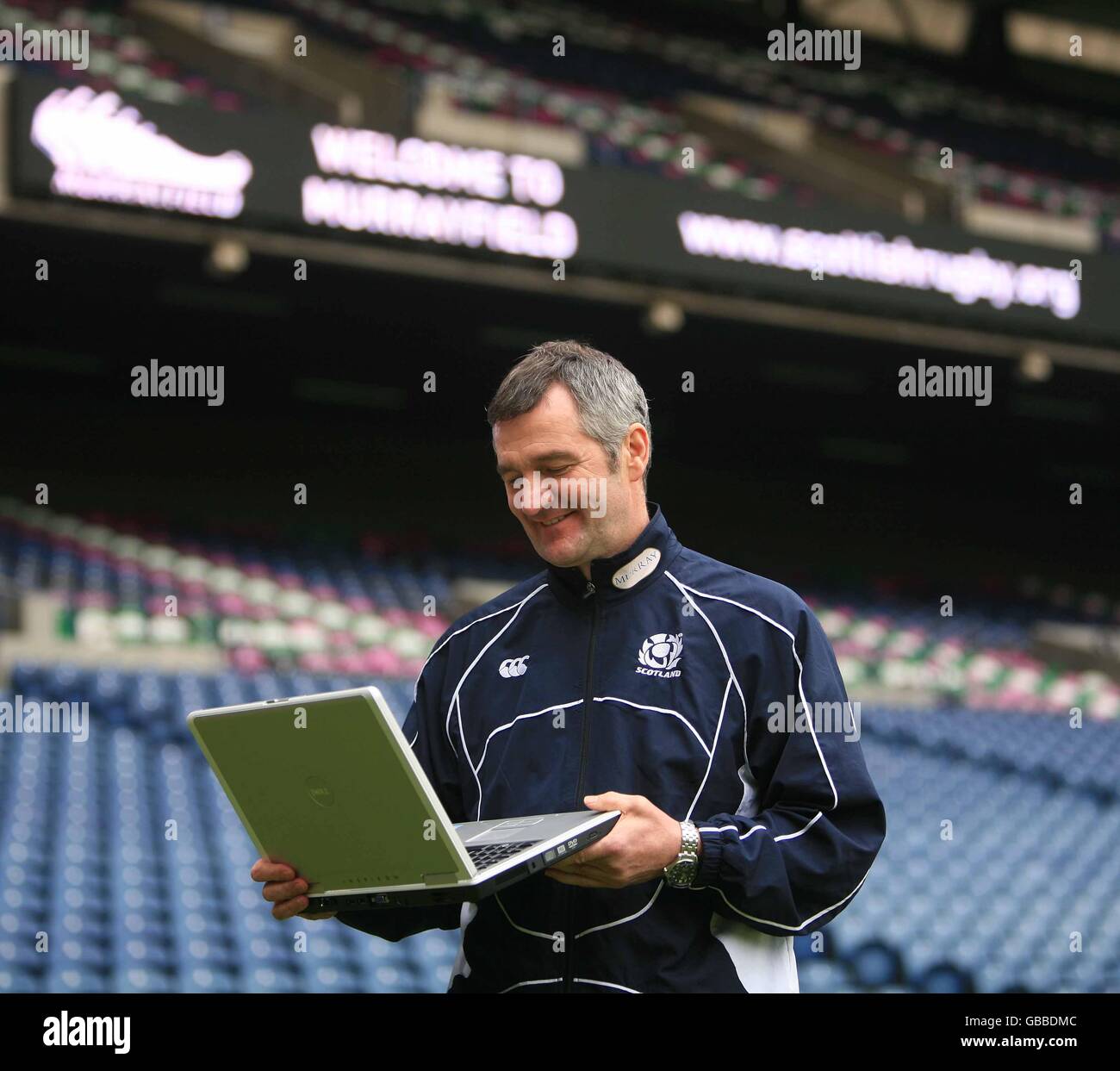 Scottish rugby union coach Frank Hadden launches new website Stock ...