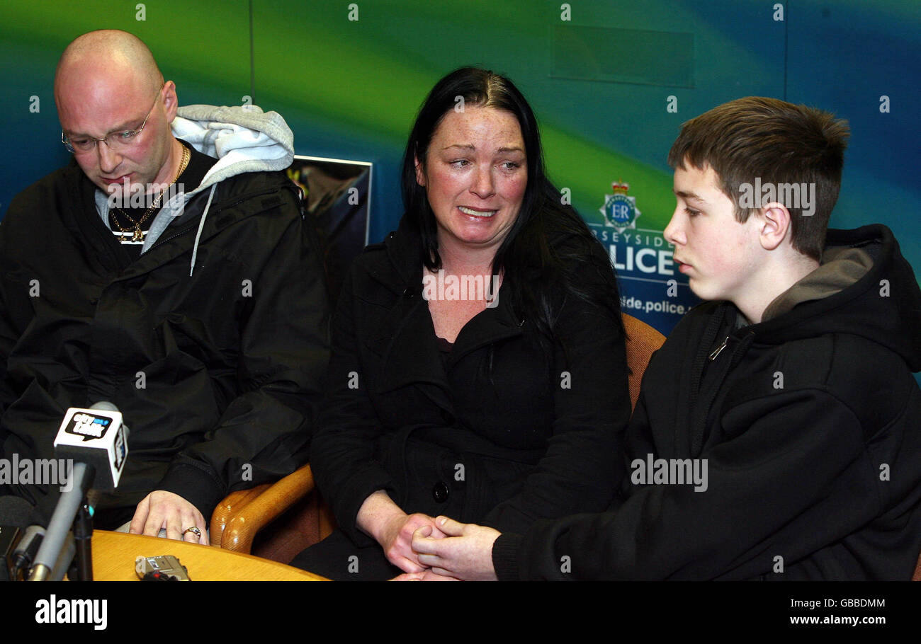 The father and brother of francesca bimpson hi-res stock photography ...