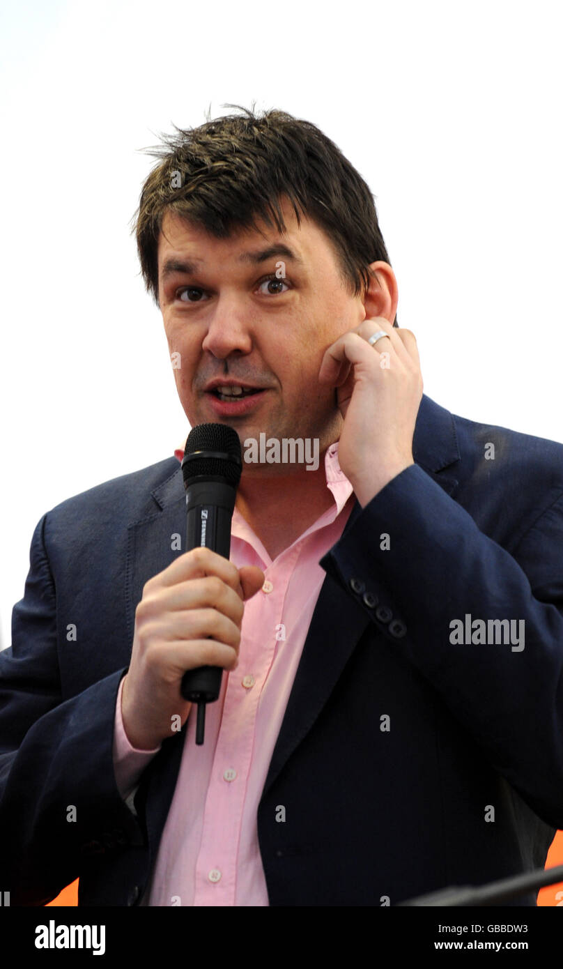 Father Ted TV writer Graham Linehan speaks at an atheist campaign ...