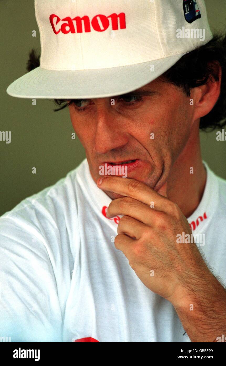 GERMAN GRAND PRIX. ALAIN PROST Stock Photo - Alamy