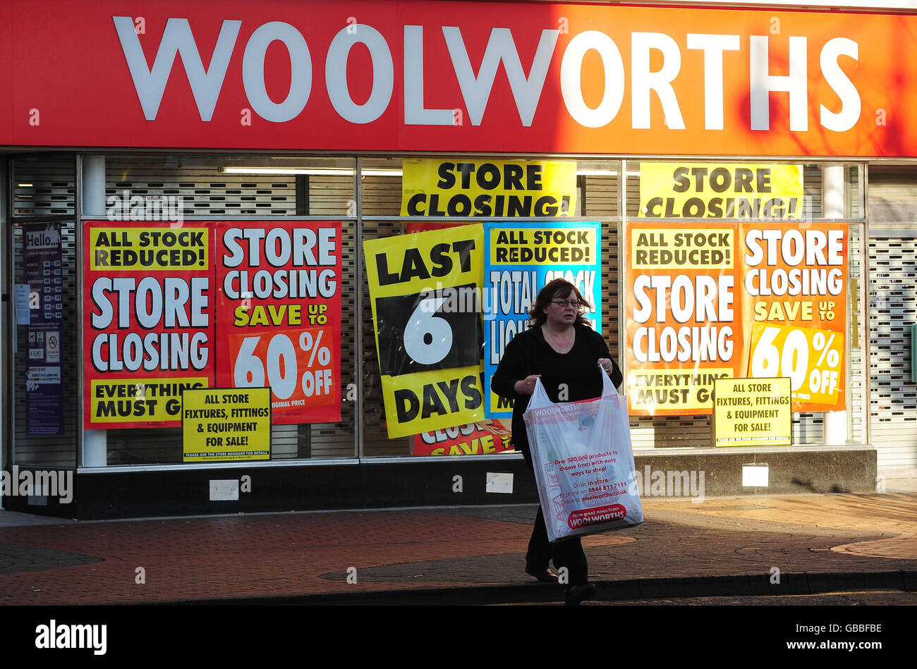 A general view woolworths in whitley bay hi-res stock photography and ...