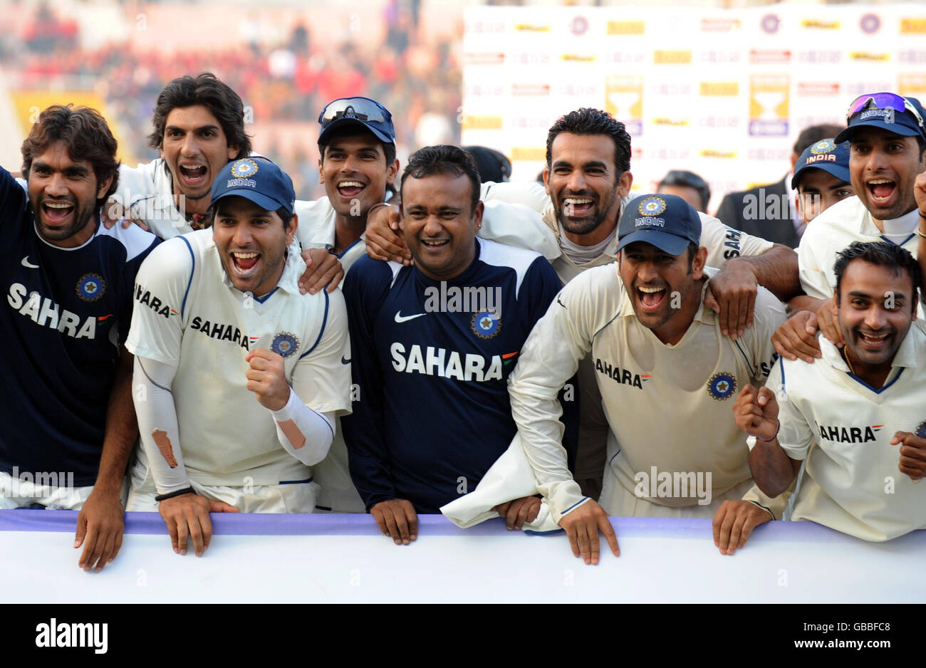 Indian cricket team celebrates hi-res stock photography and images - Alamy