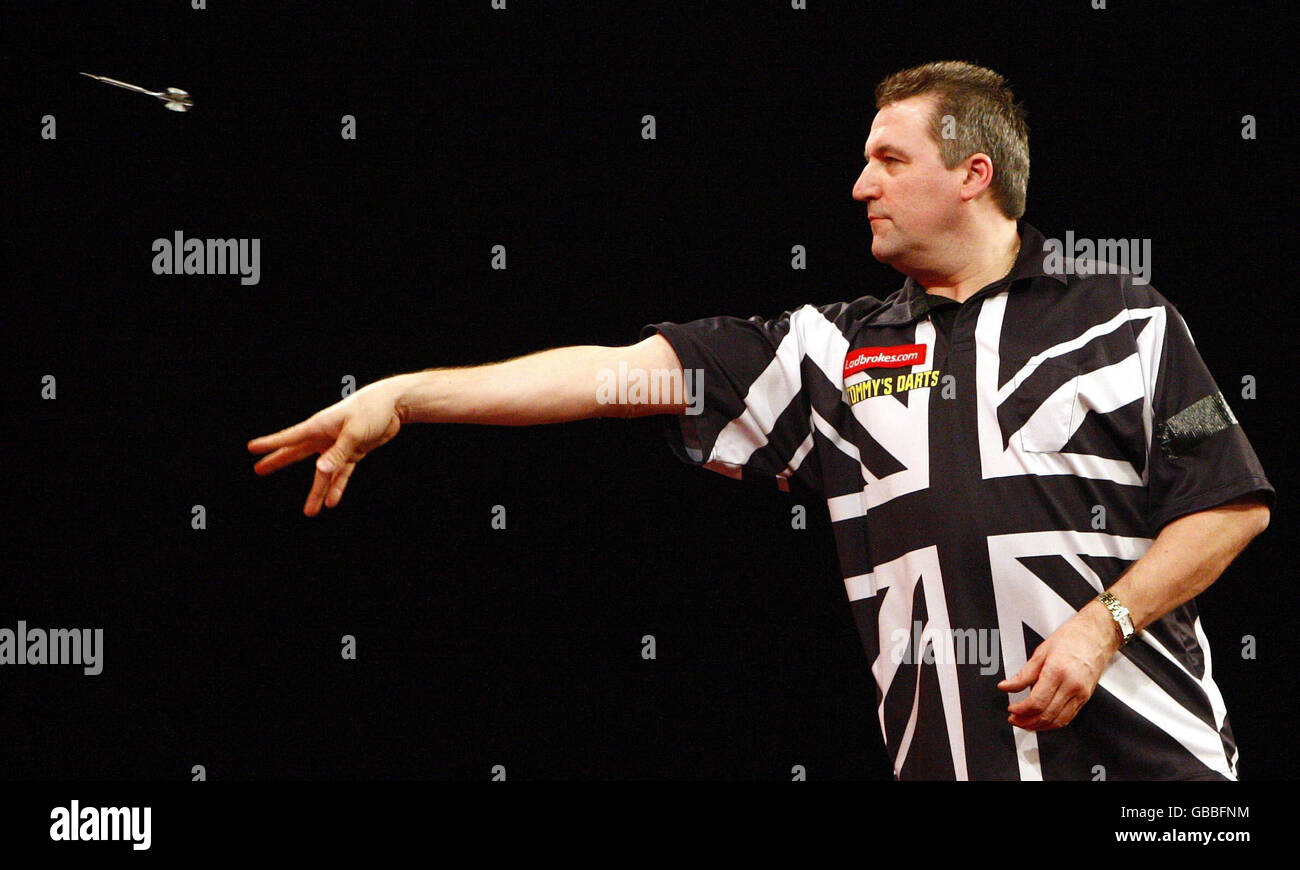 Ronnie baxter during the world darts championship at alexandra palace ...