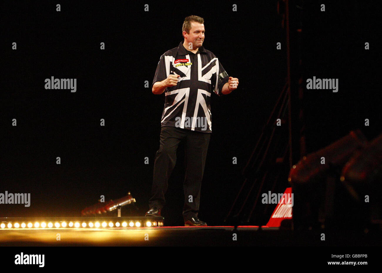 England's Ronnie Baxter celebrates defeating Finland's Marko Kantele ...