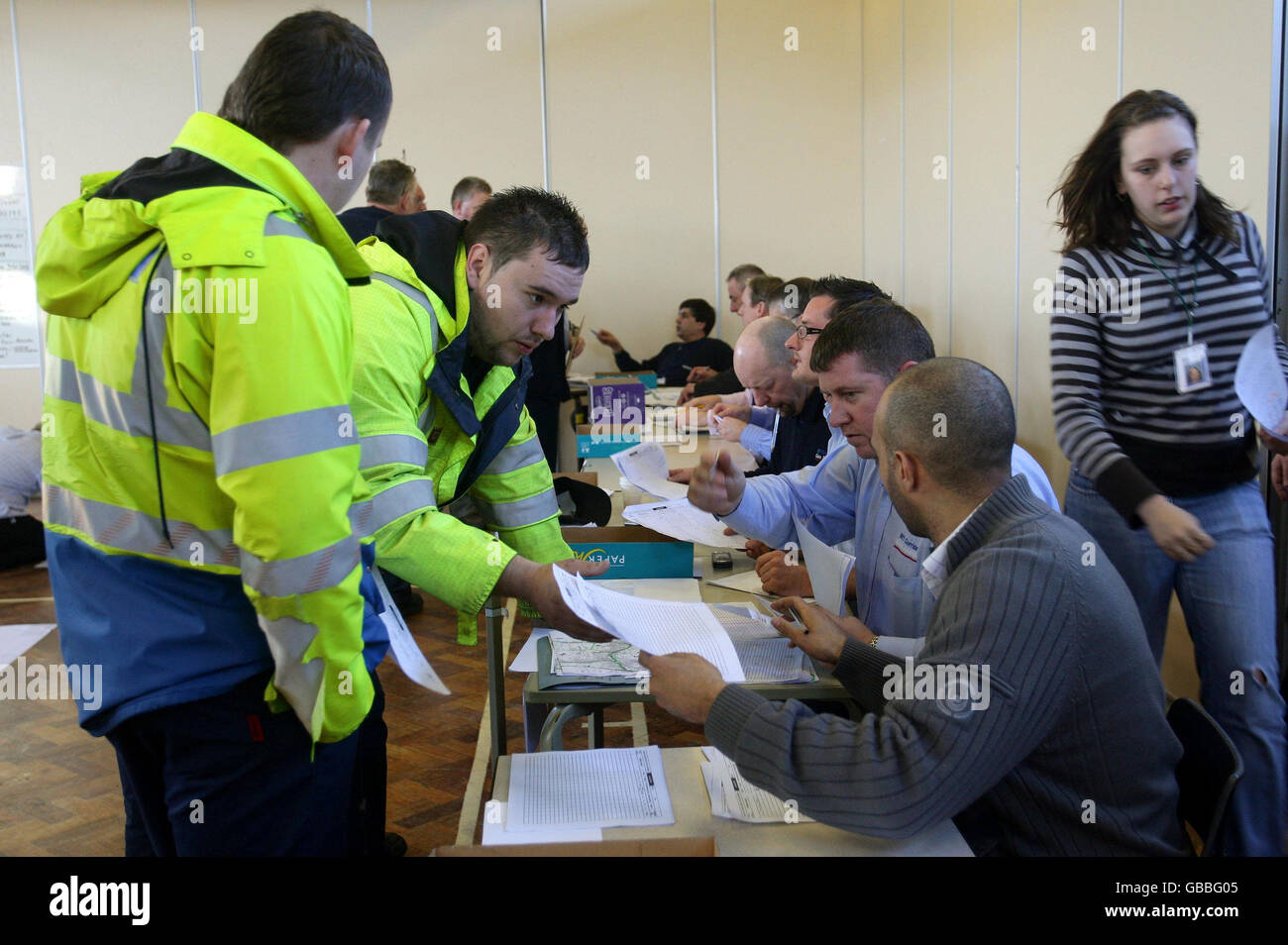 National grid engineers given instructions temporary base in haslingdon ...