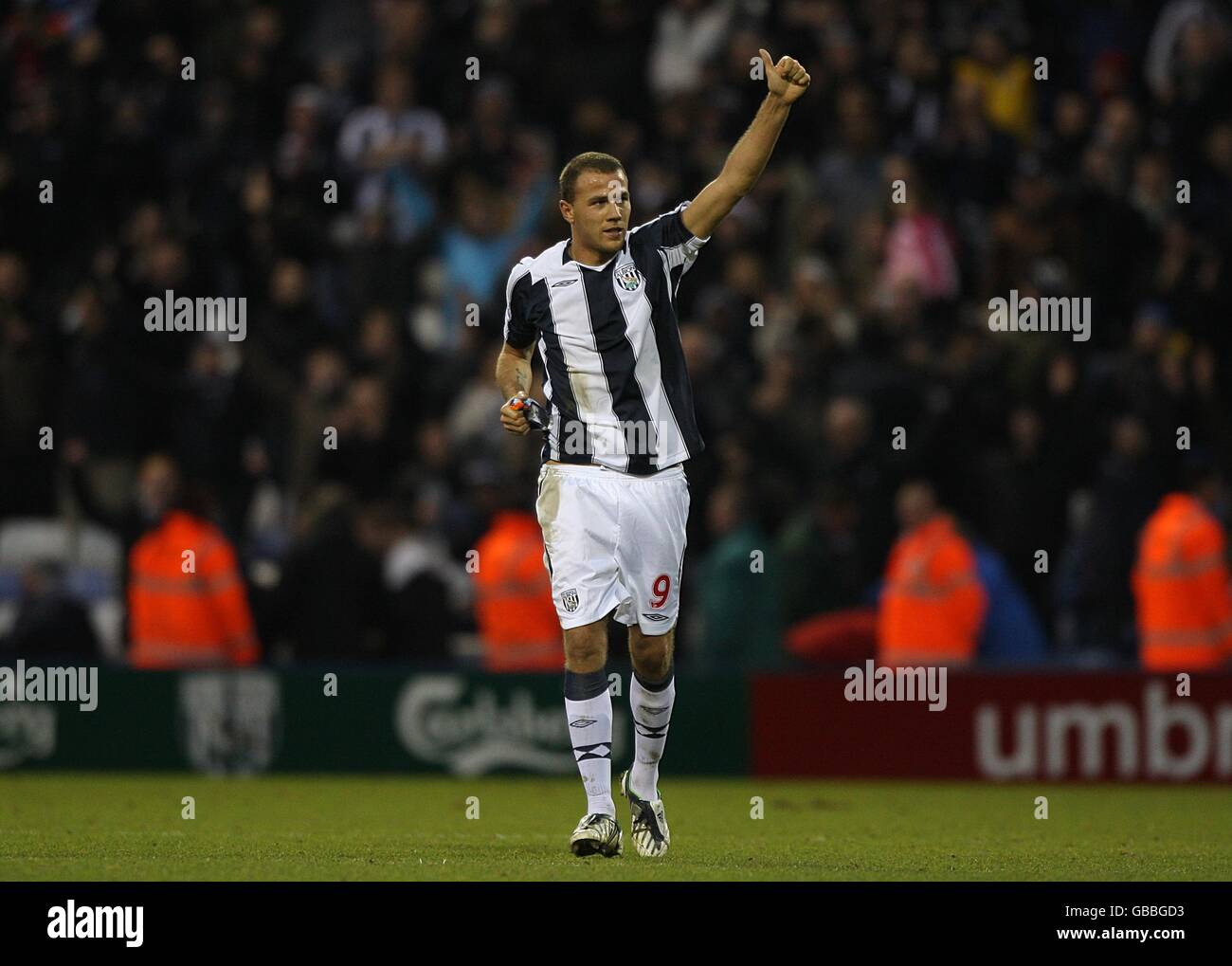 West Bromwich Albion's Roman Bednar celebrates after the final whistle ...
