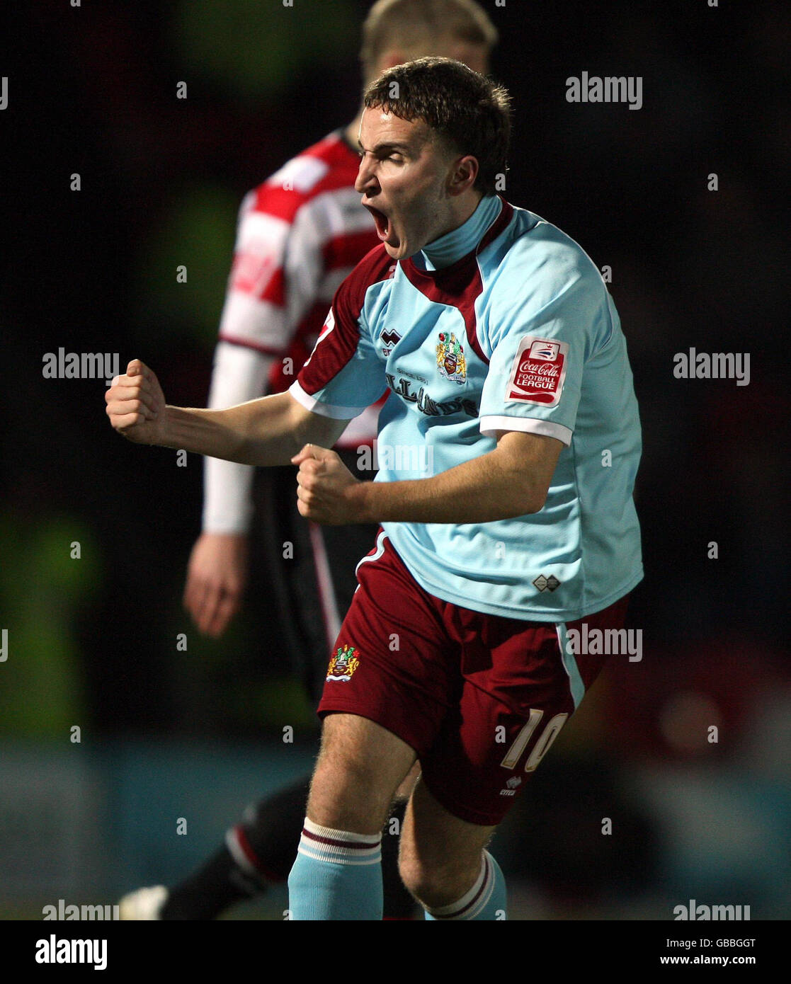 Burnley's Martin Paterson celebrates his goal during the Coca-Cola ...