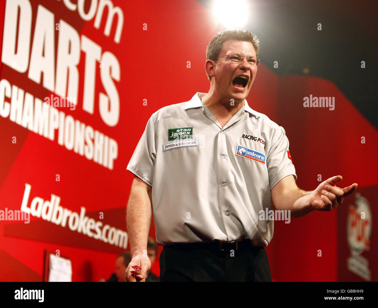 Englands james wade during the world championships at alexandra palace ...