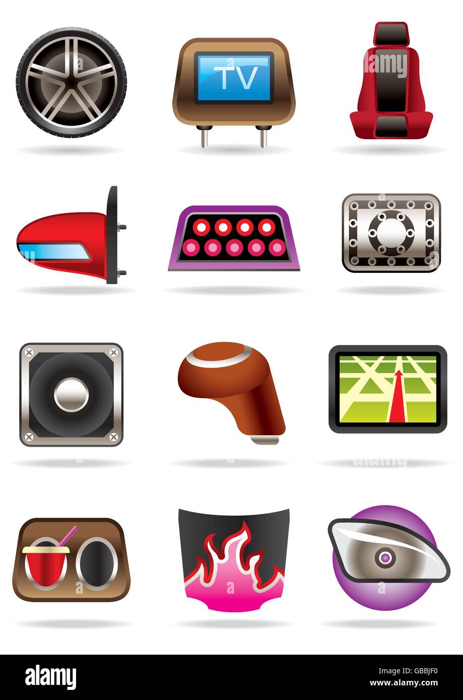 Headlight rim Stock Vector Images - Alamy