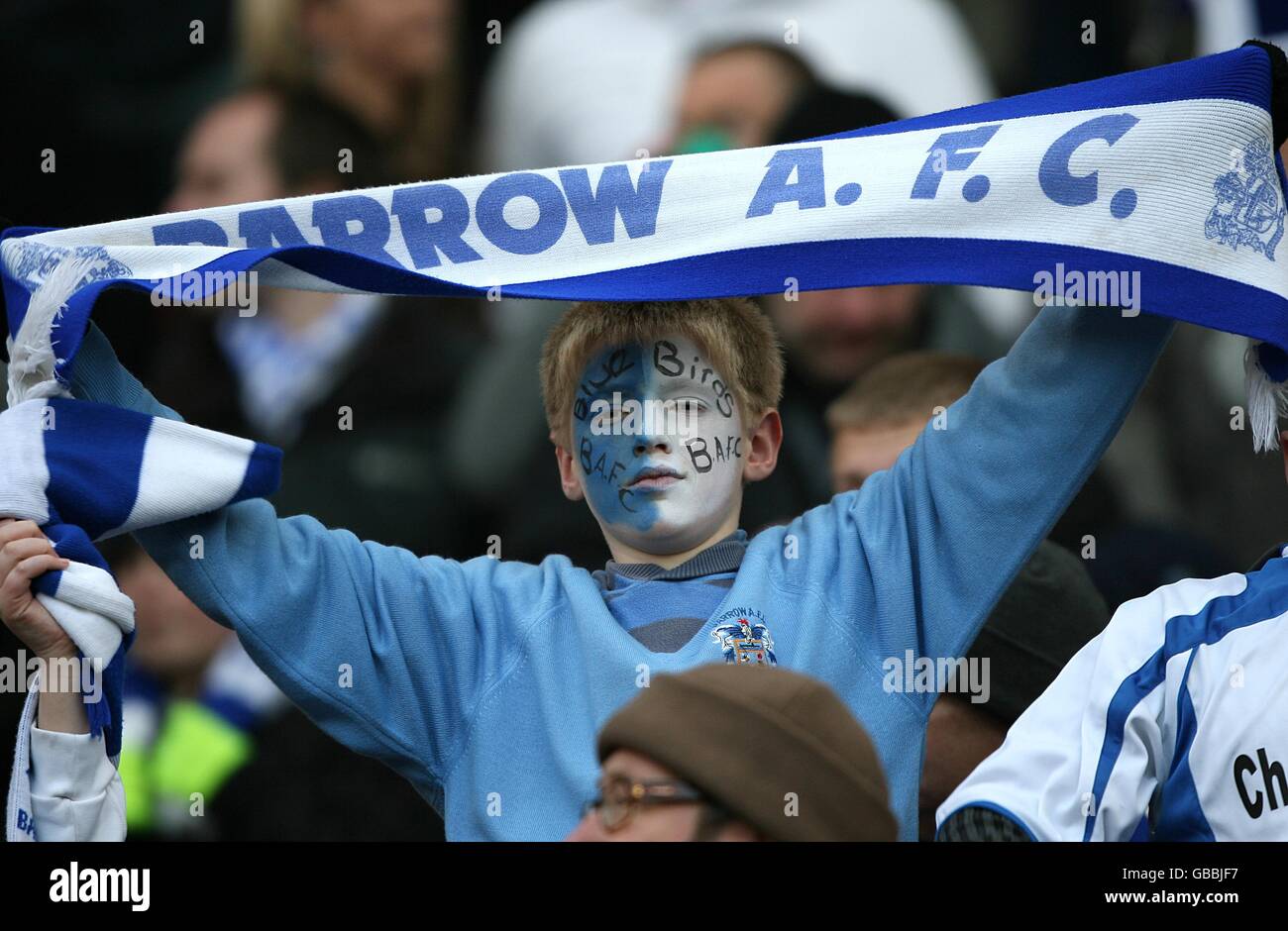A barrow fan in the stands hi-res stock photography and images - Alamy