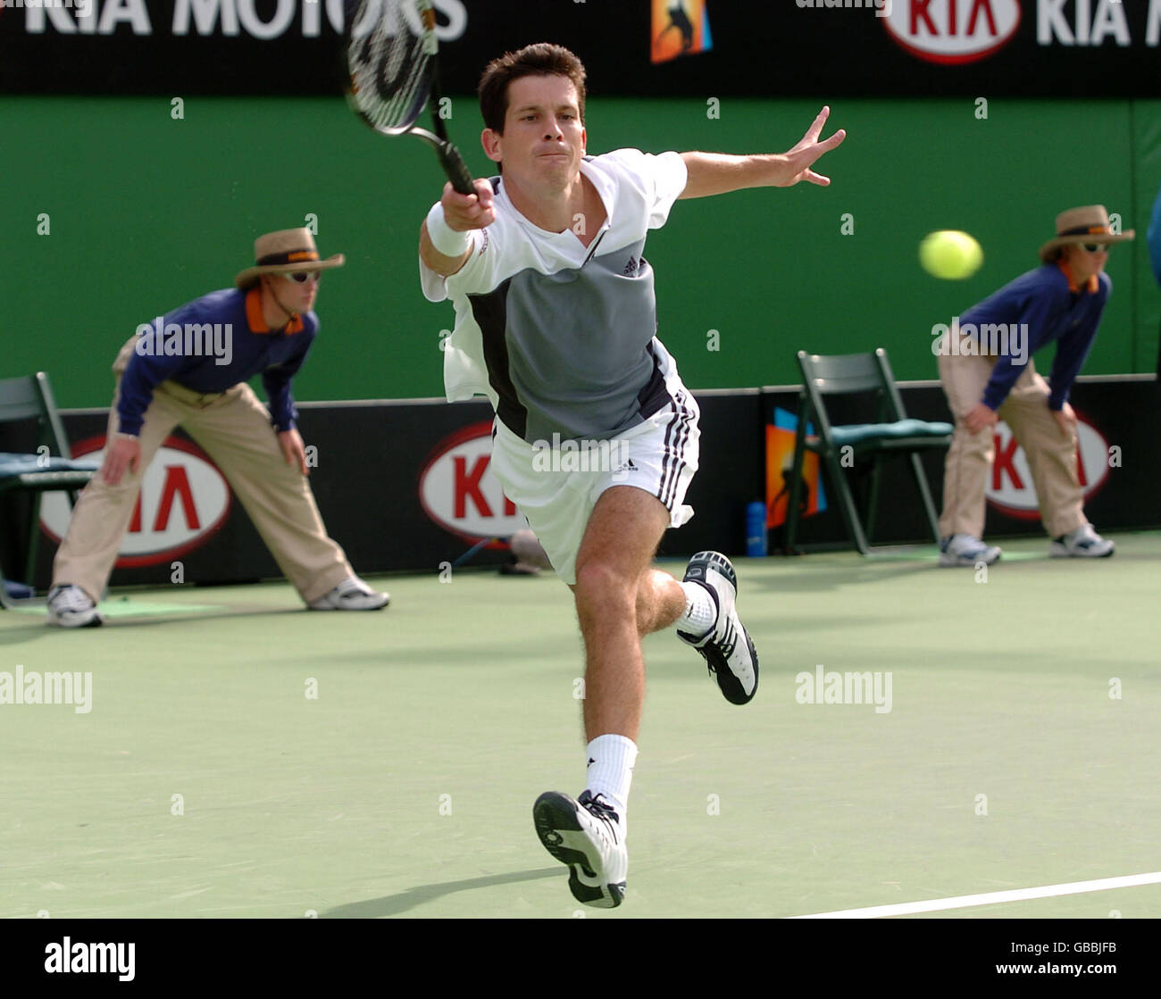 Tennis - Australian Open 2004 - Third Round. Tim Henman in action ...