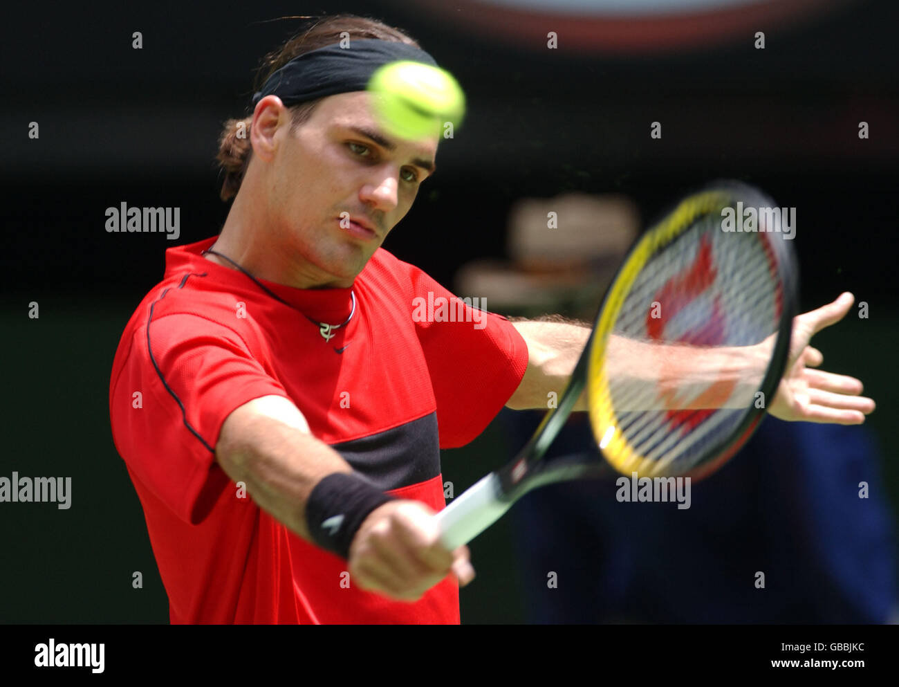Tennis - Australian Open 2004 - Third Round. Roger Federer in action ...