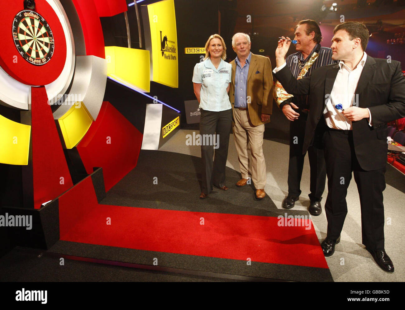 (left to right) Trina Gulliver, Johnny Ball, Bobby George and Minister ...